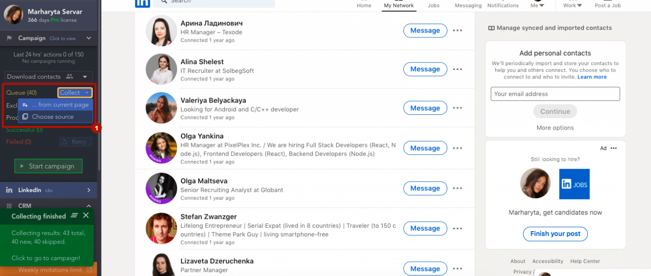 How to start a conversation on LinkedIn with examples