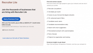 LinkedIn Pricing: detailed comparison of all premium plans