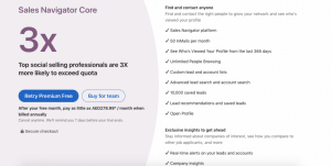 LinkedIn Pricing: detailed comparison of all premium plans