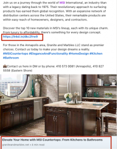 How to add an outbound link to a LinkedIn post | LH2