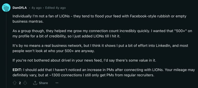 What is a LinkedIn Open Networker (LION)? Pros and Cons