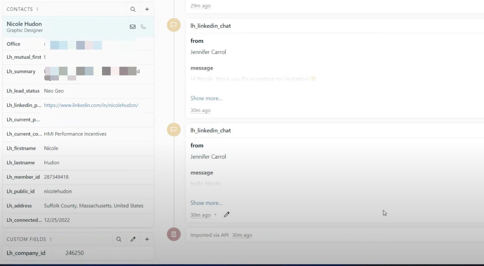 Simple LinkedIn Integration with your CRM via Linked Helper