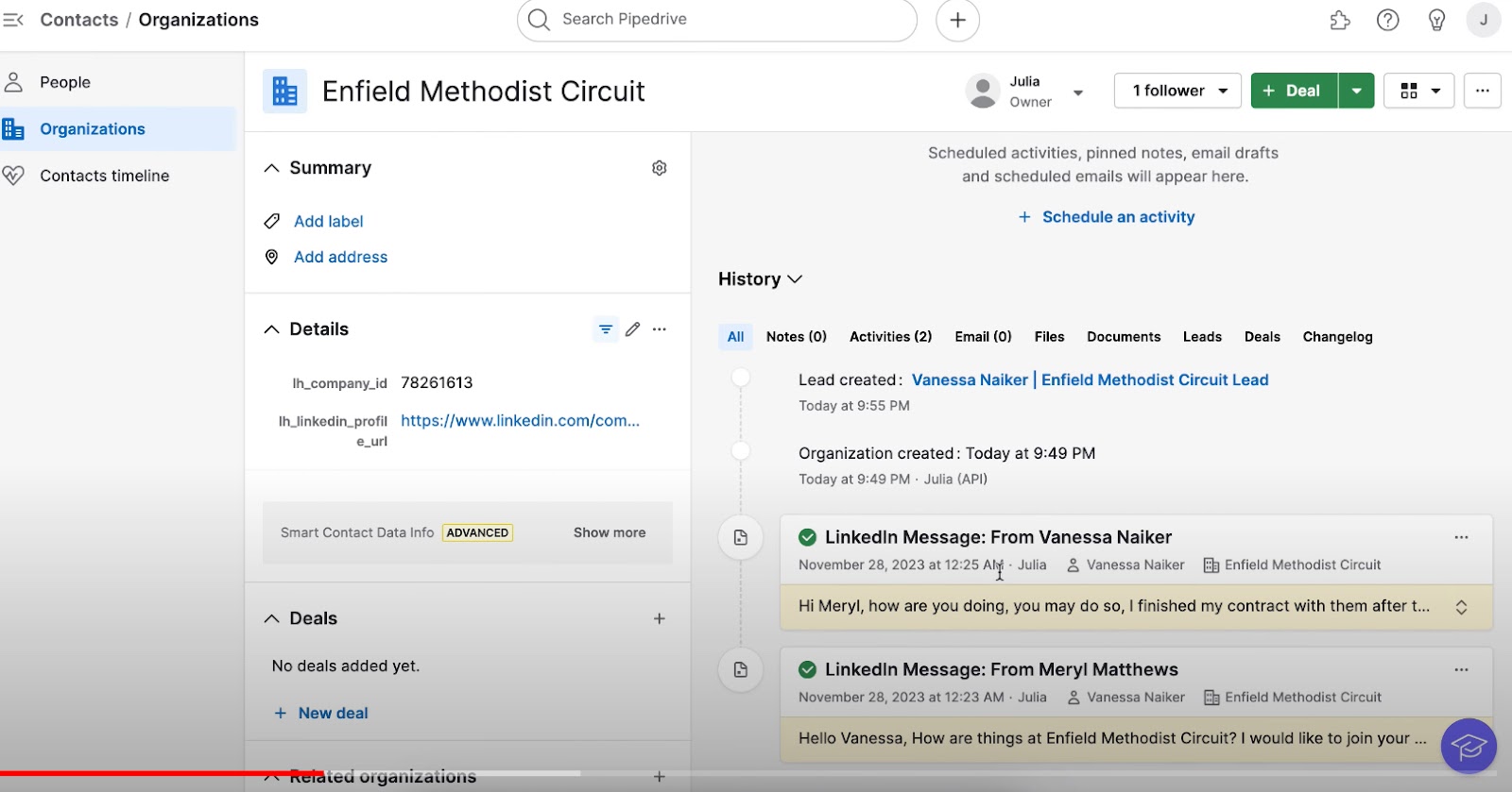 Simple Linkedin Integration With Your Crm Via Linked Helper
