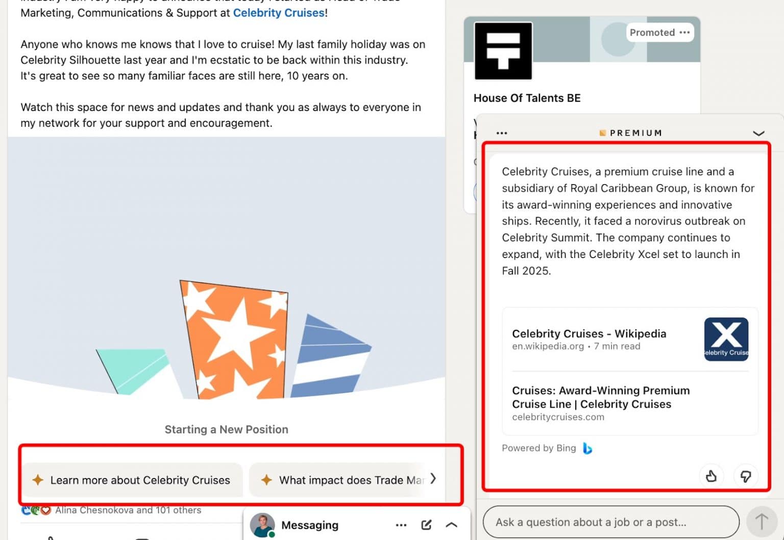 LinkedIn AI tools for Profile, Messaging and Job Listings