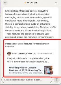 LinkedIn AI tools for Profile, Messaging and Job Listings