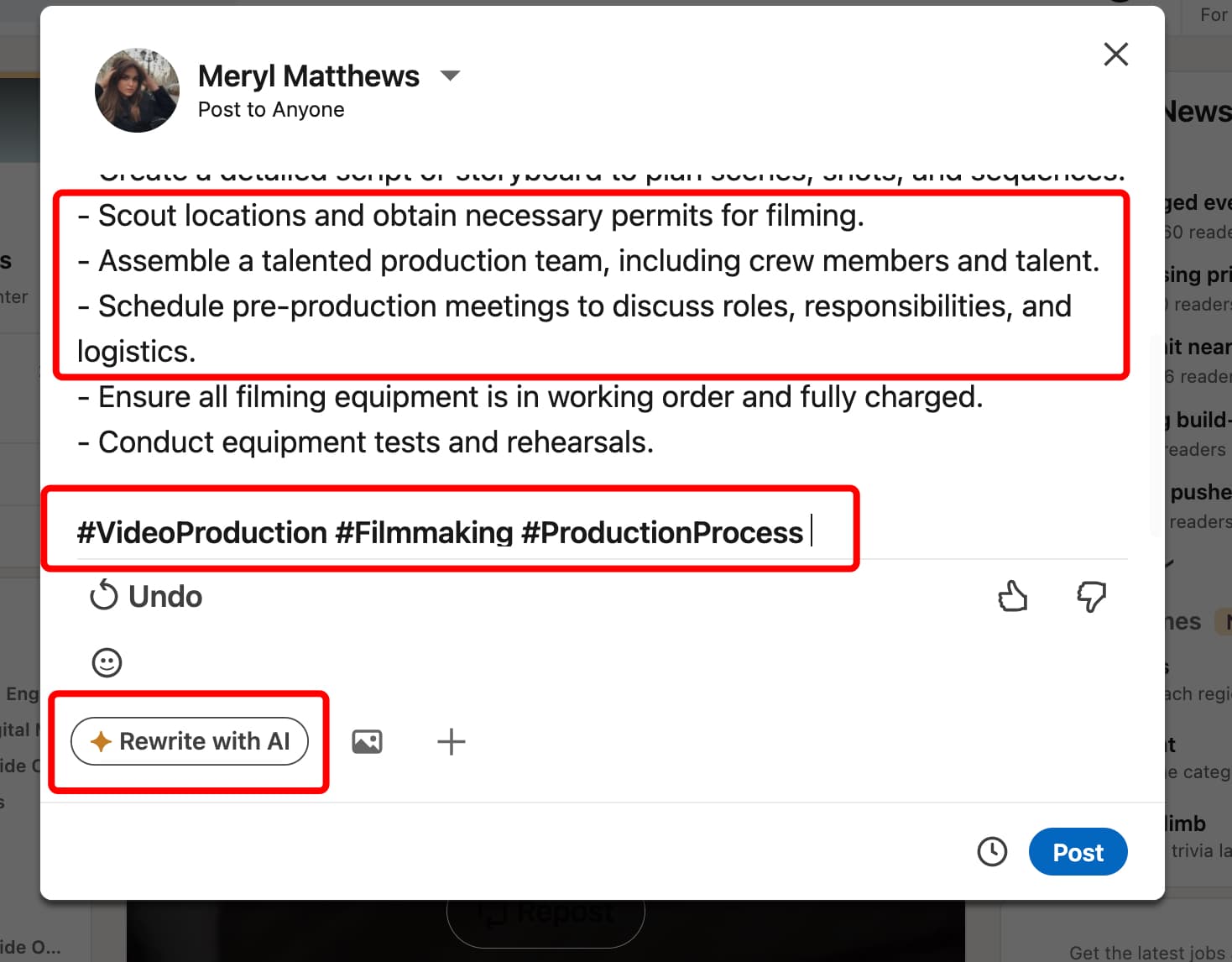 LinkedIn AI tools for Profile, Messaging and Job Listings
