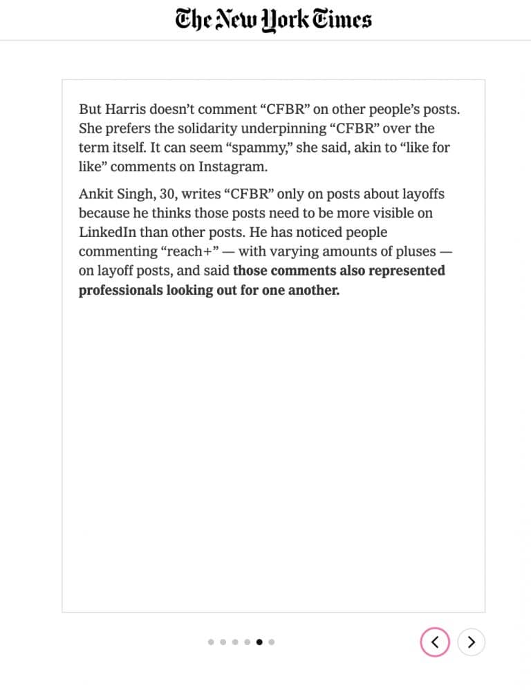 What is CFBR on LinkedIn? Commenting for Better Reach Meaning