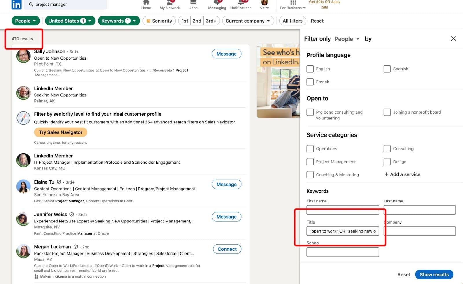 How To Find People Open To Work on Linkedin? | Linked Helper
