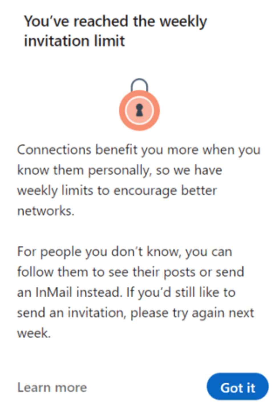 LinkedIn Weekly Invitation Limit in 2025 | LH2