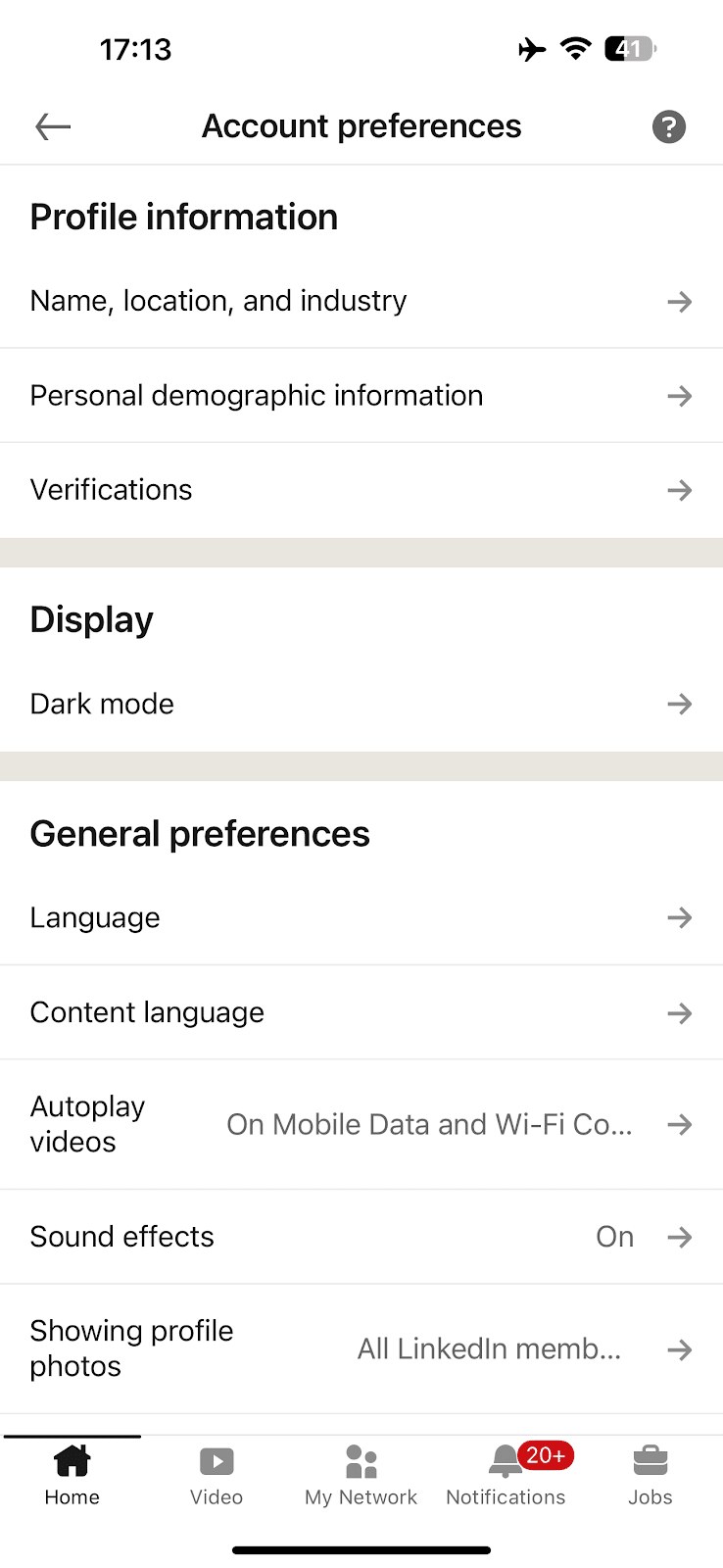 LinkedIn Dark Mode. How to Enable It | LH2