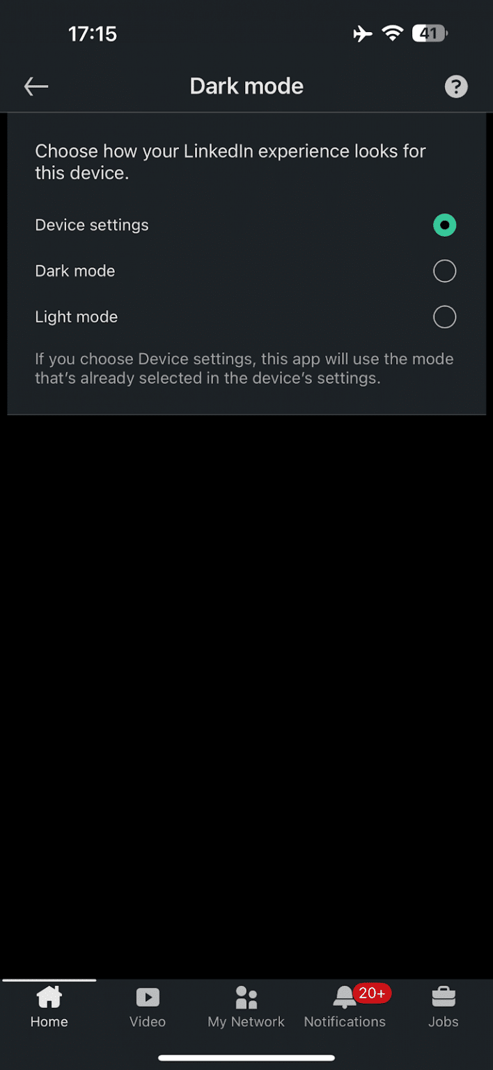LinkedIn Dark Mode. How to Enable It | LH2